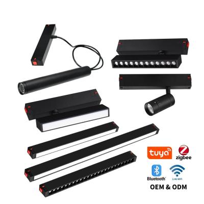 China 220V sem luz principal pista magnética linear 3000K 10W 20W COB Lustreiro à venda