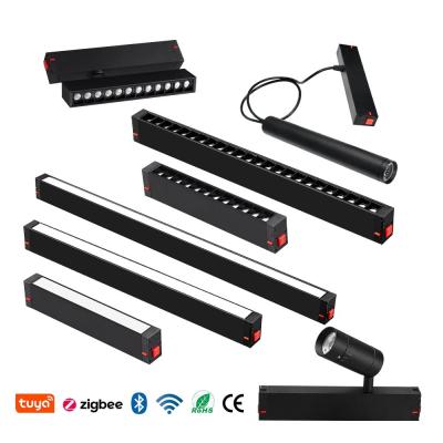 China 220V Lâmpadas de pendente de montagem recessada Linear 7w 10w Dimmable LED Magnetic Track Lighting à venda