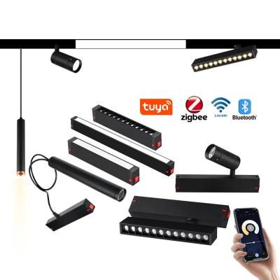 Китай Intelligent Dimming And Color Adjustment Living Room Magnetic Track Light продается