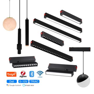 Китай Smart 2.4G12W 20W 30W LED Grille Light Spotlight Magnetic Track Light продается