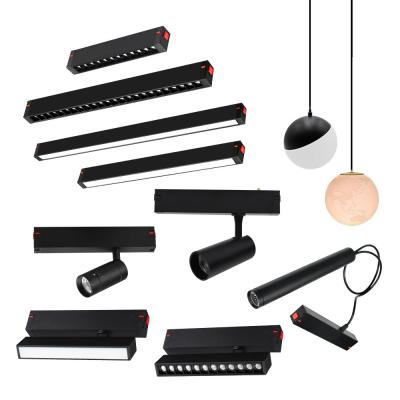 中国 スマート磁気 10W 4000K トラックライト ブラック 表面上 磁気灯 LED メインライトなし 販売のため