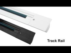 Square Copper Track Lighting Rail System Four Wire  Embedded