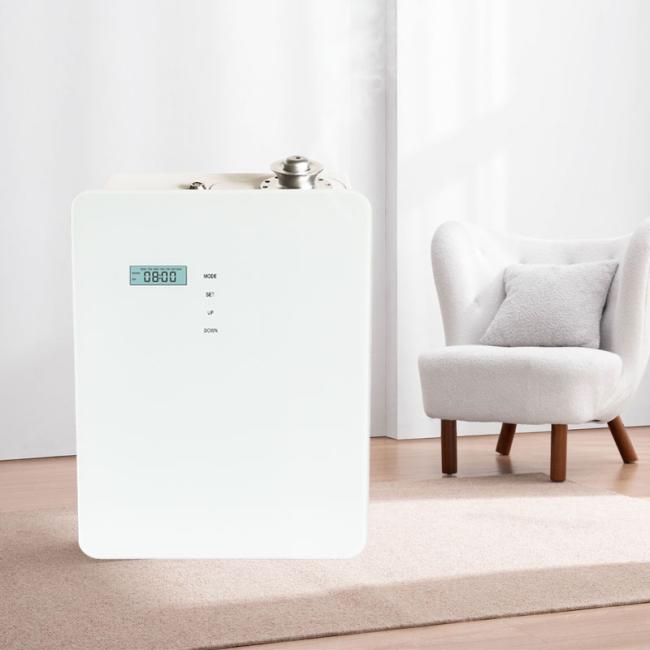 Aromatherapy diffuser machine side view