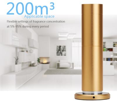 China Máquina comercial do aroma do ar do alumínio do ouro de 12 tensões com exposição do LCD do botão do toque à venda