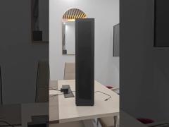 Black essential oil diffuser with advanced technology, covering an area of 2000cbm