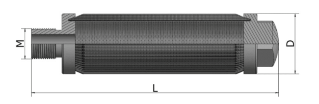 Stainless steel pleated cartridge type 3 specification diagram