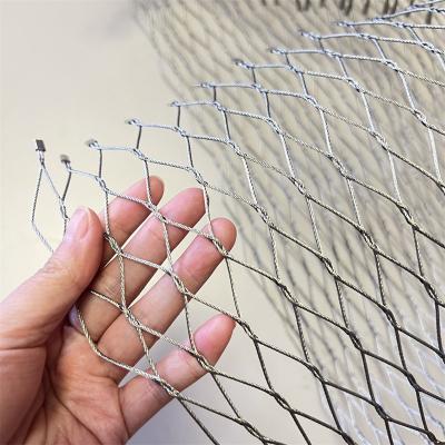 China Rock Fall Protection Wire Cable Mesh 7x7 7x19 ferrule or knotted Connection for sale