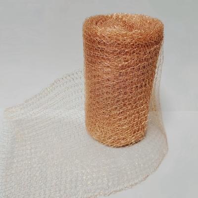 China Copper Knitted Wire Mesh Snail Fence 6 Cm 10 Cm 13 Cm 15 Cm Width for sale