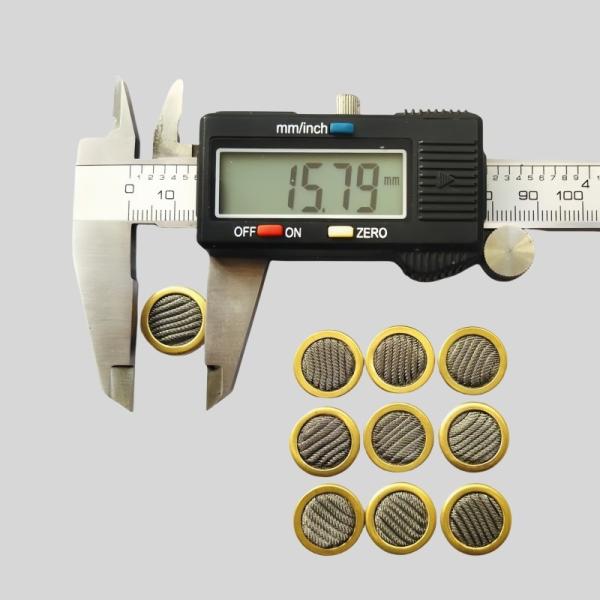 Quality Alloy Mesh Pleated Filter Disc Micron 10mm 12mm 14mm 20mm 30mm 40mm for sale