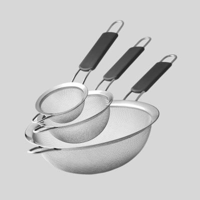 China Aço inoxidável Fine Mesh Filter 3,4 polegadas 5,5 polegadas 7,5 polegadas para cozinha à venda