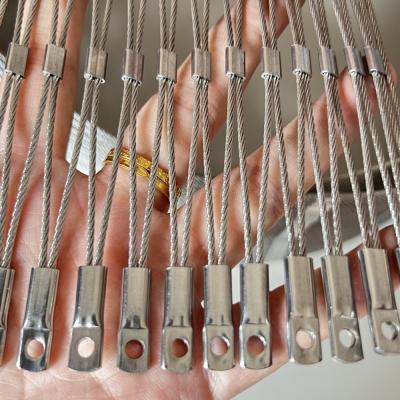 China CABLE CONNECTION WIRE ROPE NETTING FOR STAIRCASE PROTECTION for sale