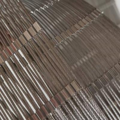 China CABLE CONNECTION WIRE ROPE NETTING FOR STAIRCASE PROTECTION for sale