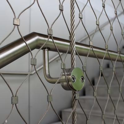 China CABLE CONNECTION WIRE ROPE NETTING FOR STAIRCASE PROTECTION for sale