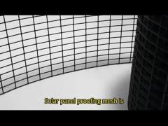 Grelha de proteção de painéis solares de proteção de pássaros com revestimento de PVC de cor preta