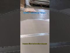Folha de filtro de malha de arames de pressão 5 camadas