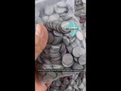 sintered wire mesh discs filter 1-5mm 1-300 micron