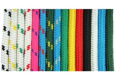 China 9.525mm Nylon double braid dock line yacht rope code from China factory for sale