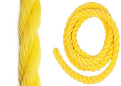China PP monofilament 6mm - 38mm twist 3-strand Rope used for boat marine fishing industry for sale