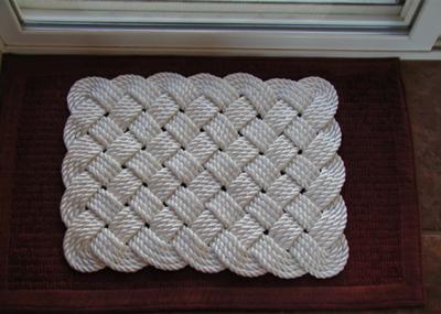 China polyester 3-strand twist rope code used to anti-slip door chafing mat for sale