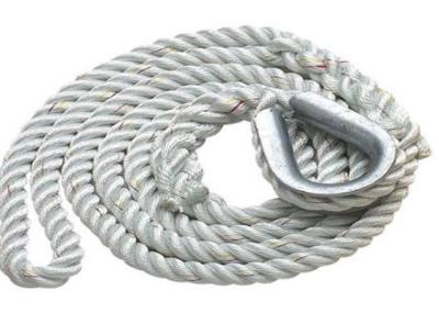 China 3-strand twisted polypropylene anchor dock line rope code for sale