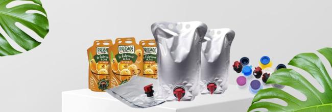 Custom Bag in Box Plastic Aseptic Bag for Fruit Pulp