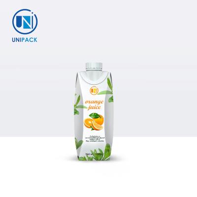 China UNIPACK  Liquid Packaging Customized Packaging and Logo Printing Disposable Aseptic Cartons for Beverage for sale
