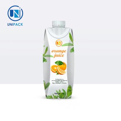 China UNIPACK Aseptic Packaging Milk Juice Beverage Box for sale