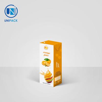 China Unipack Custom Made Disposable Standard Carton Box For Packaging Juices Shots Packaging for sale
