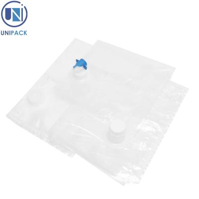 China UNIPACK Aseptic Fresh Milk Ice Cream Liquid Egg Transparent BIB Bag In Box for sale