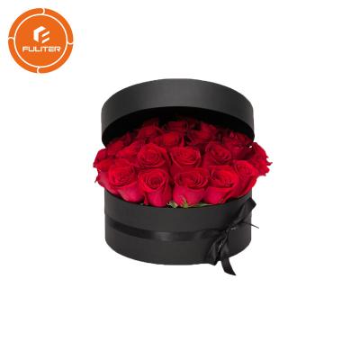China Special customized luxury black flower bouquets of roses gift box for sale