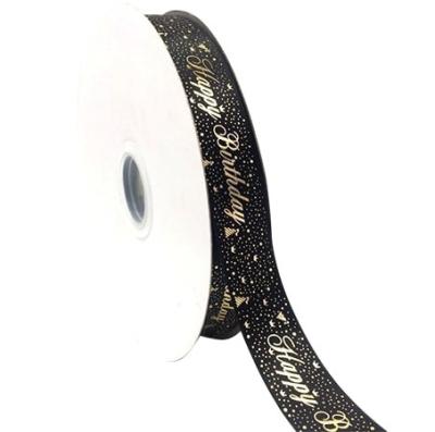 Cina Nastro ed arco di lusso dell'involucro di regalo della fibra di poliestere 10mm 38mm con il logo in vendita