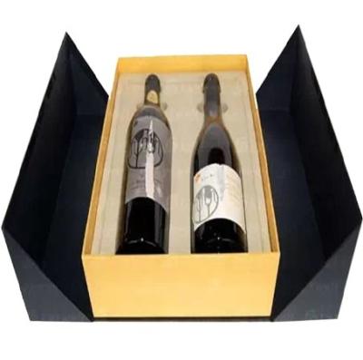 Cina Bottiglia di vetro di lusso della scatola 1Pcs 2Pcs della porta del contenitore di regalo di CMYK doppia per vino Olive Oil in vendita