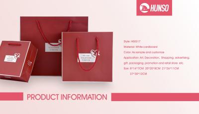 Cina I sacchi di carta di lusso stampati regalo elegante hanno personalizzato i sacchetti della spesa di carta in vendita