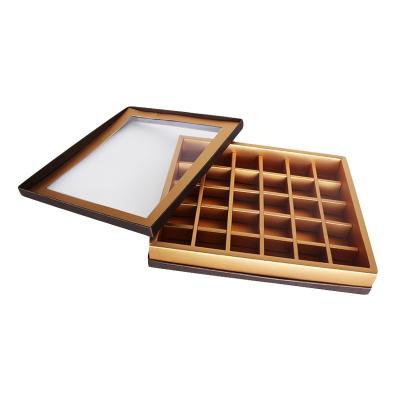 Cina Vetrina rigida in due pezzi del PVC del contenitore di cioccolato del quadrato 30pcs in vendita