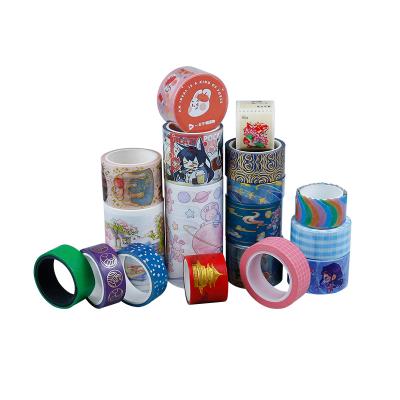 Cina Acrylic Adhesive Washi Tape Waterproof Japanese Paper Tapes For School in vendita