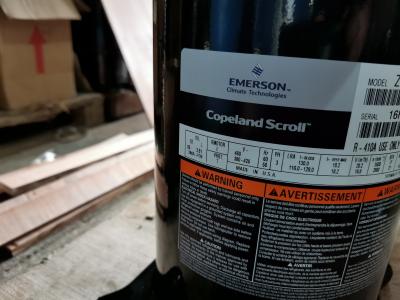 중국 R404 R22 Copeland ZB150KQE 22HP AC 일폭 압축기 판매용