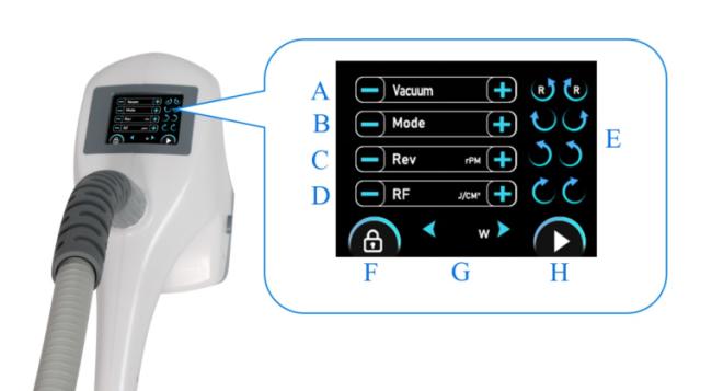 vacuum rf roller handle