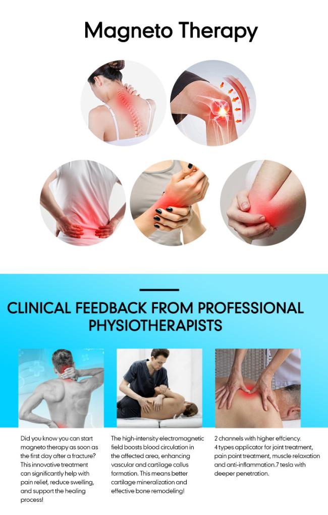 Magnetic therapy pain relief physiotherapy machine
