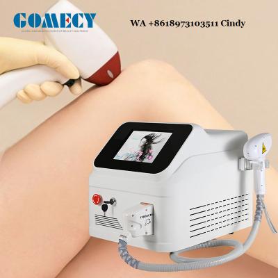 Cina 3 onde diodo laser depilazione macchina 808nm 1-120J/Cm2 Permanente apparecchiatura di depilazione in vendita