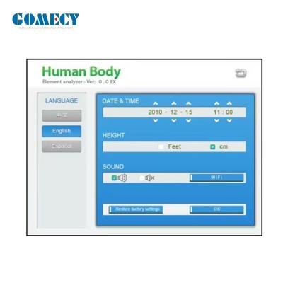 China Bioelectrical Impedance Body Analyzer Machine / Bmi Calculator Machine for sale