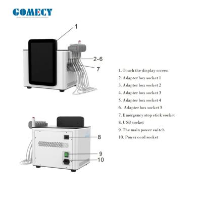 Cina Macchina di scultura EMS a doppio mento 200us Pulso 1-15 Livello EMS muscle focused for face antiage Intensità in vendita