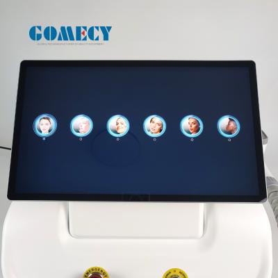 China GOMECY 2024 Ai Skin Analysis Hair Removal Diode Laser Machine Ice Titanium 4 Waves 755 808 1064nm for sale