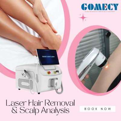 Cina Macchina professionale per la rimozione dei peli con laser, corpo intero, portatile, con funzione di rilevamento dei capelli sul cuoio capelluto e test cutaneo in vendita