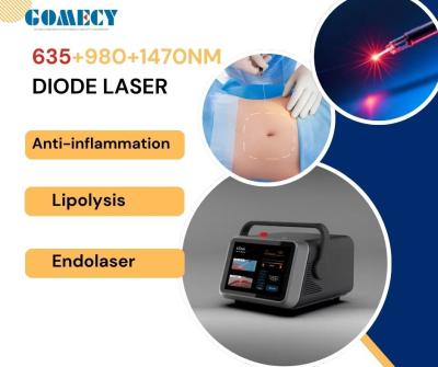 China Face Lifting 980nm 1470 635  Laser Endo Neck Tighten Minimally Invasive Body Lipolysis Diode Laser Therapy Machine for sale