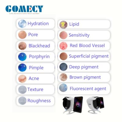 China GMS- A6 Al Intelligente Gesichtsanalysator Maschine 15 Hautprobleme Analyse mit 8 Spektralbildtechnologien zu verkaufen