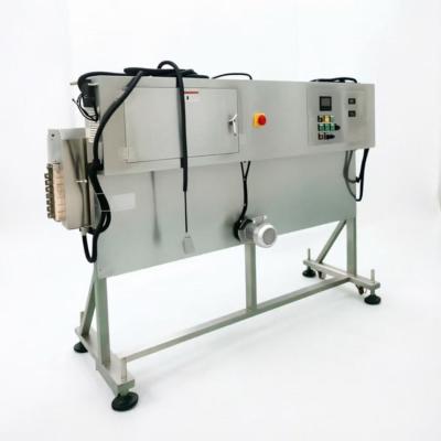 China Automatic Bottle Shrink Sleeve Machine with PLC Touch Screen Control and Stainless Steel Construction for sale