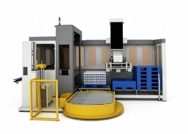 Quality Automatic Bottle Palletizing Machine For 100 ml to 5 L Bottles | High-Speed Palletizing System for sale