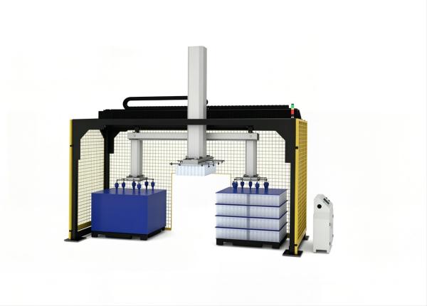 Quality Automated SUS304 Plastic Bag Stacker Machine 2000mm Double Station 220V for sale
