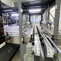 China Automatic Plastic Bottle Conveyor Line With Adjustable Guide Rails For Packaging Machinery for sale