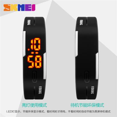 China Thin Digital Small Led Digital Watch Black 3 ATM Waterproof For Boys for sale